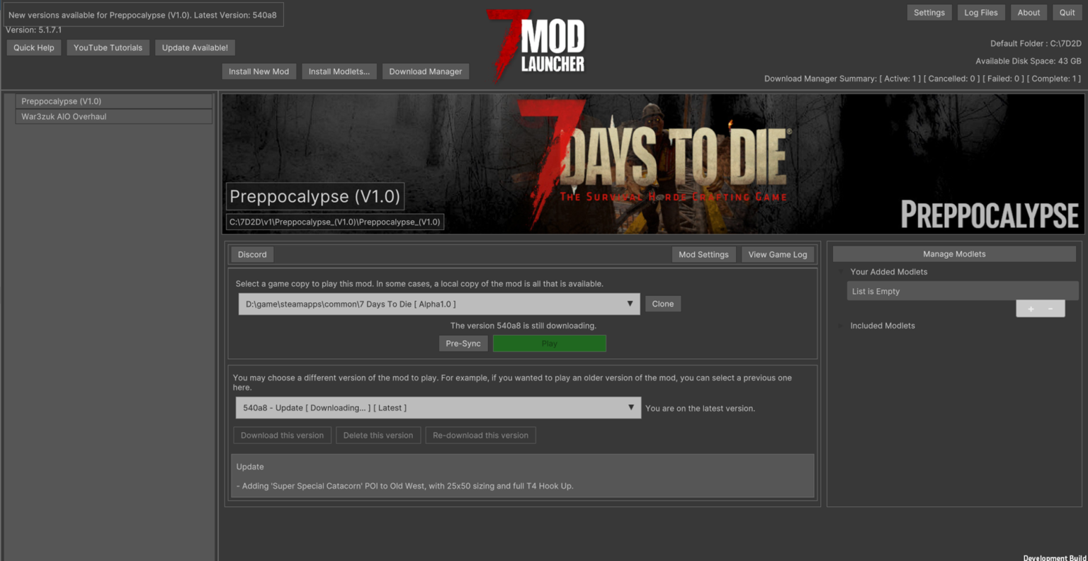 【v1対応】「7 Days to Die」のMod「Preppocalypse」のダウンロード・インストール方法 | サクッとマルチ